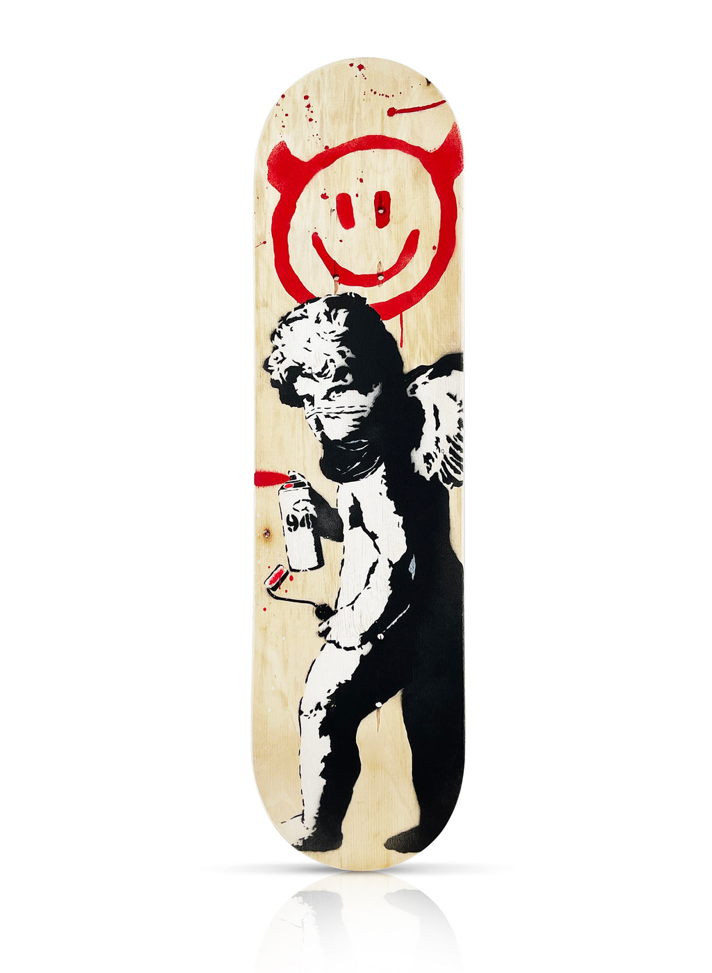 FALCO 'Hellven' (red) Original Spray/Stencil Skateboard Deck – Sk8 Of The Art
