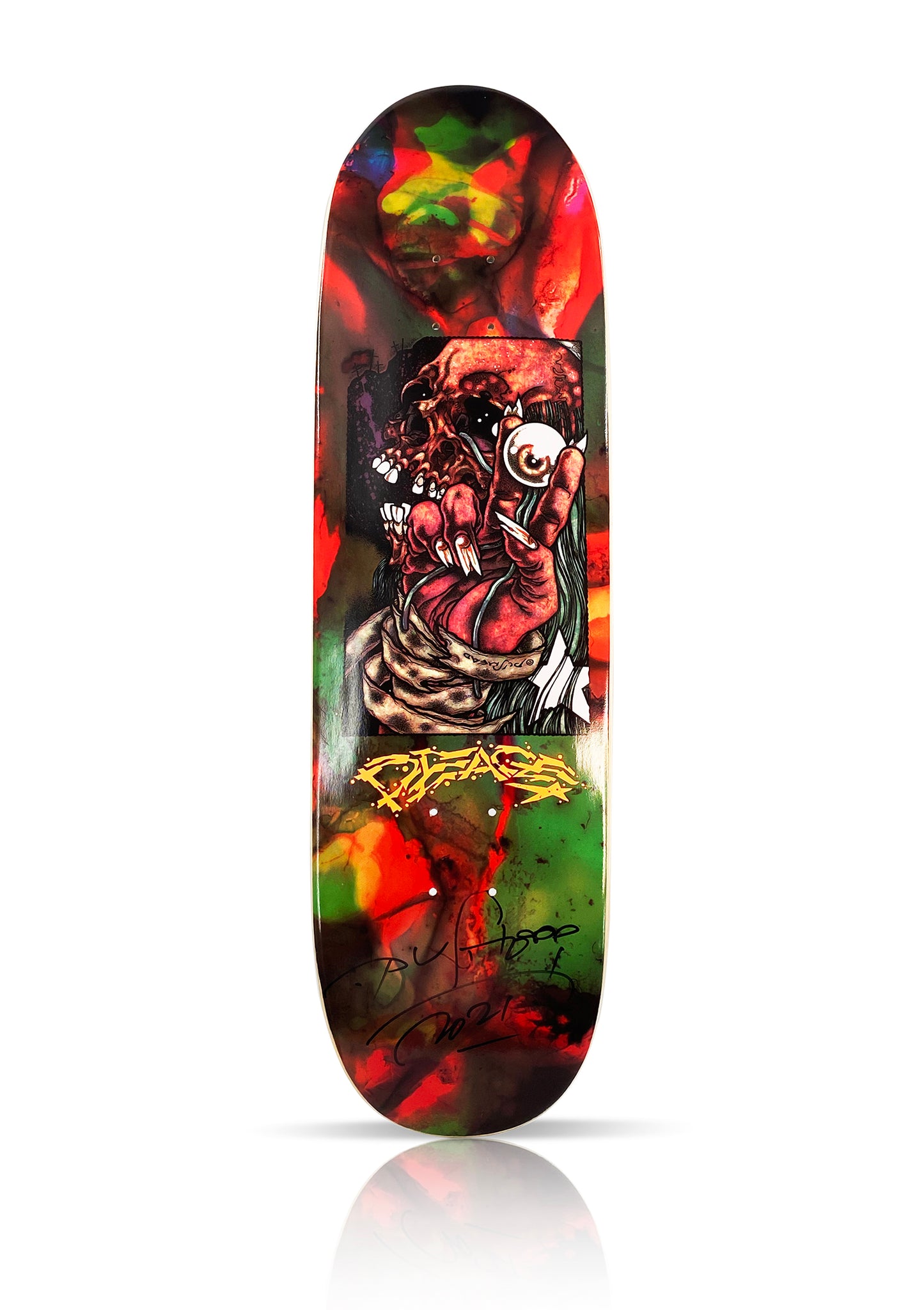 PUSHEAD x NTWRK 'Missing Piece Psyche A' Skateboard Deck – Sk8 Of The Art