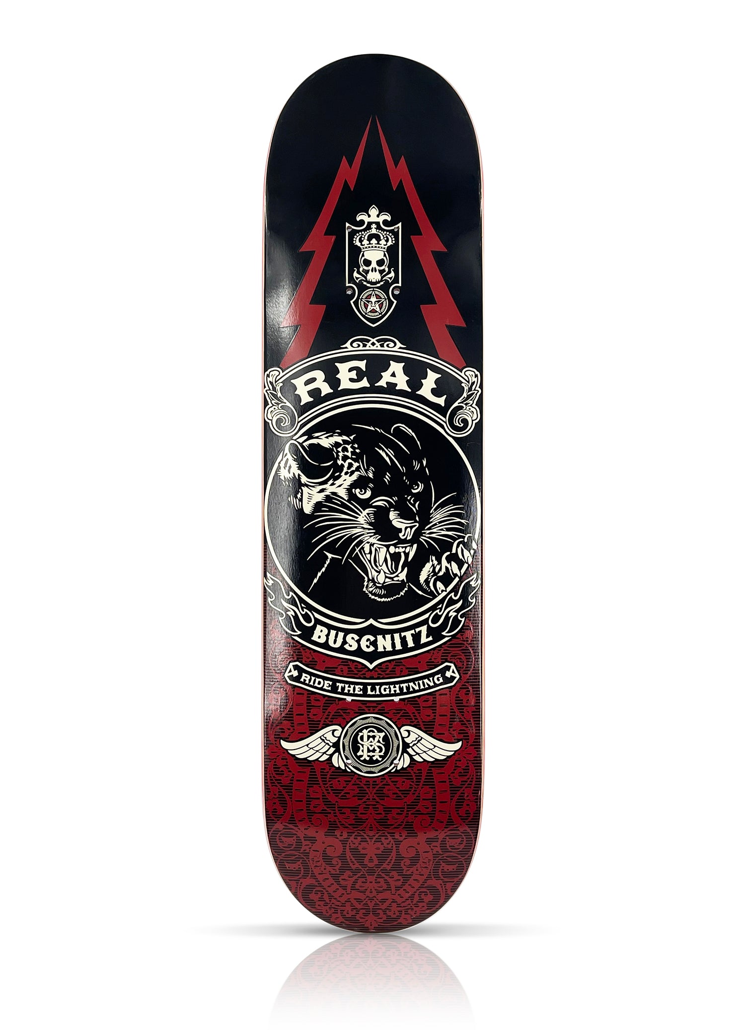 SHEPARD FAIREY x Real Skateboards 'Ride the Lightning' Skateboard Deck ...